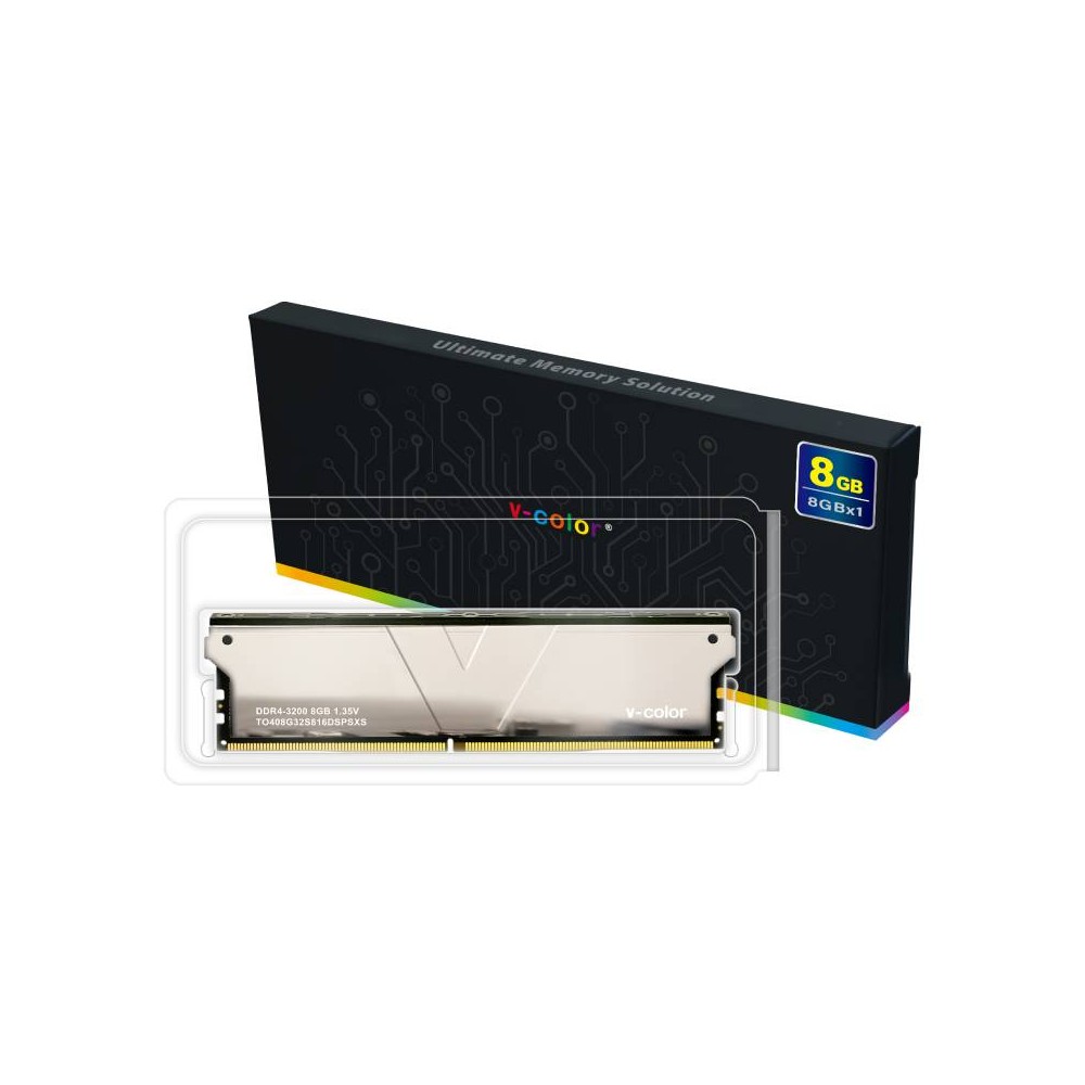 แรมพีซี v-color Ram PC DDR4 8GB/3200MHz CL16 (8GBx1) Skywalker Plus ...