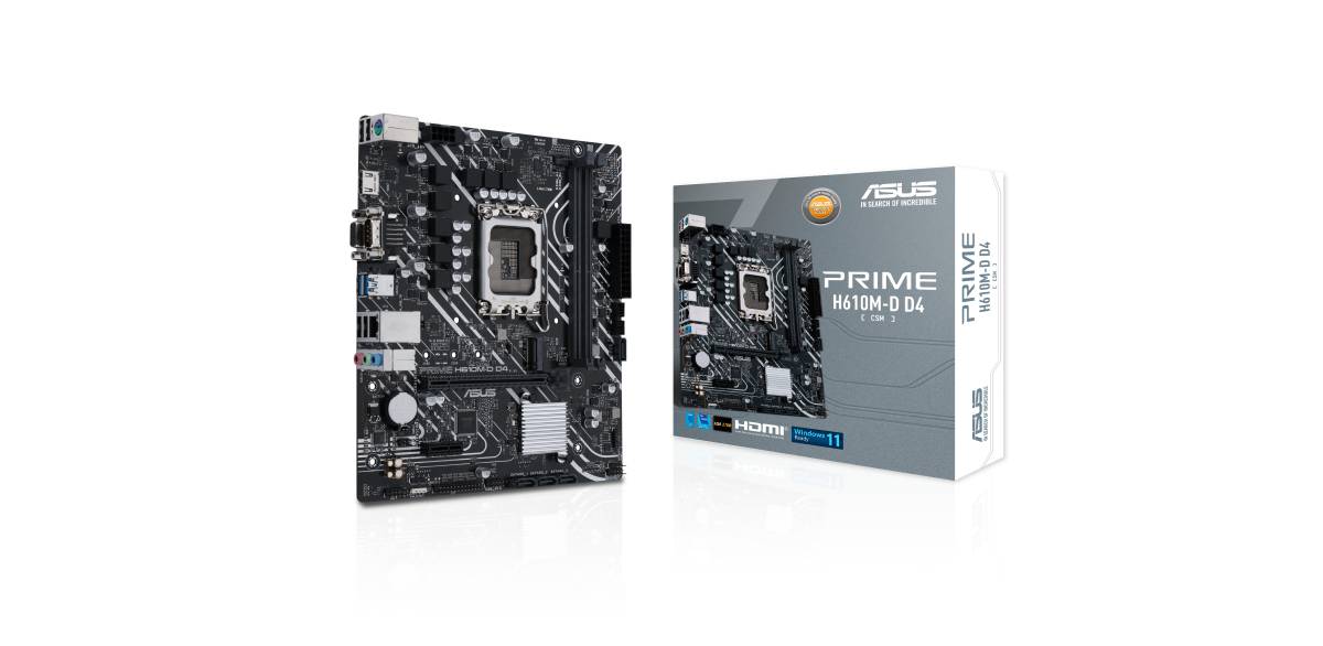 เมนบอร์ด Asus Mainboard PRIME H610M-D D4-CSM DDR4 LGA-1700