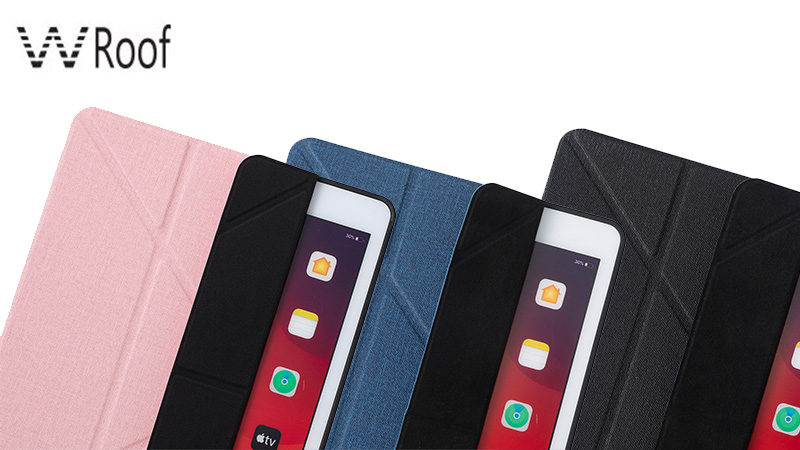 เคส Wroof iPad Gen 9 (2021) / Gen 8 (2020) Crystal Clear Folio-Black