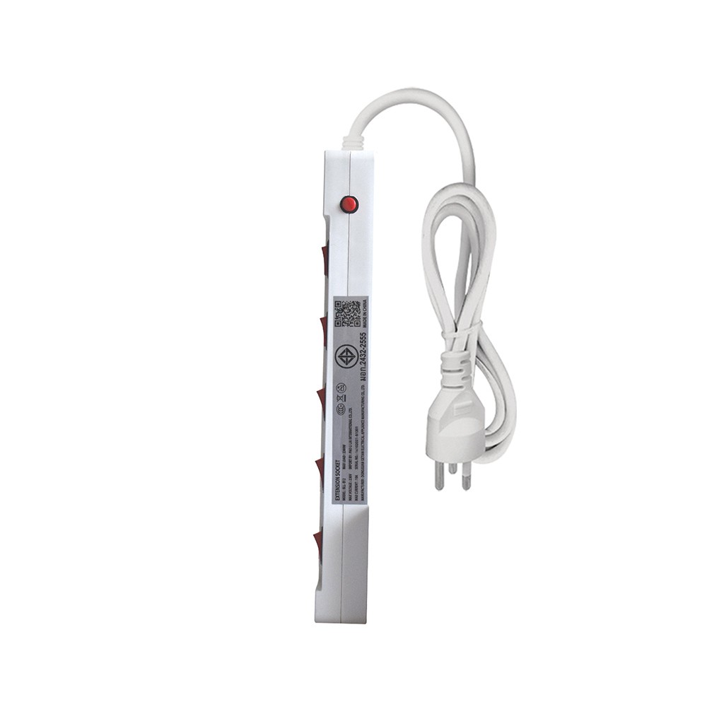 รางปลั๊กไฟ BLL Plug 5 Way 5 Switch 5M. (B12) White