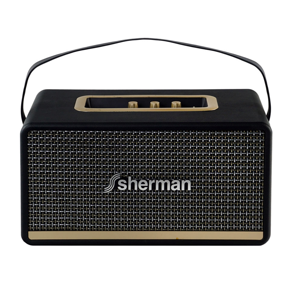 ลำโพงบลูทูธ Sherman Bluetooth Speaker SB-33B2B+ Black