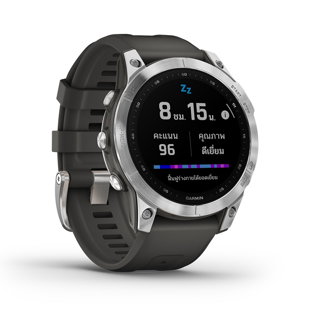 มาร์ทวอทช์ Garmin Smartwatch fenix 7 Silver w/ Graphite Band