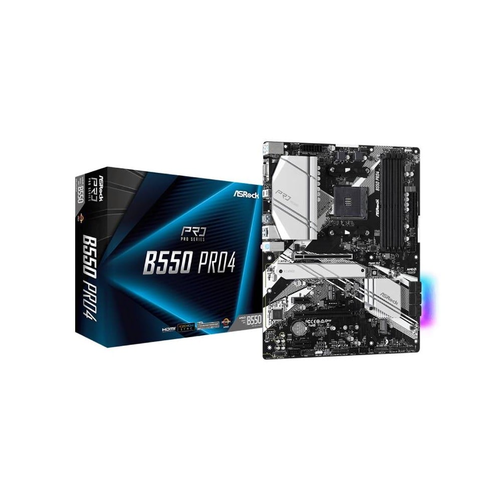 เมนบอร์ด AsRock Mainboard B550 Pro4 AM4