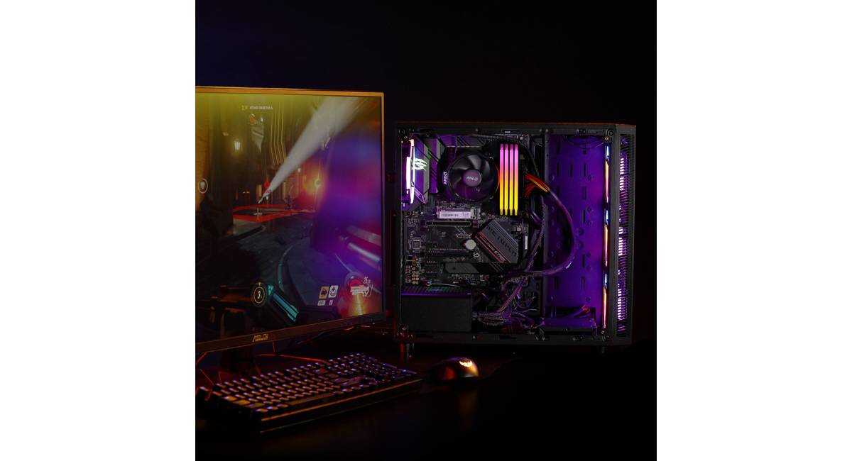 แรมพีซี LEXAR RAM PC DDR4 16GB/3600MHz. CL19 (2x8GB) Kit RGB Hades