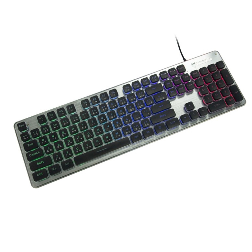 คีย์บอร์ดเกมมิ่ง Nubwo Gaming Keyboard Fortune NK-32 Silver/Black