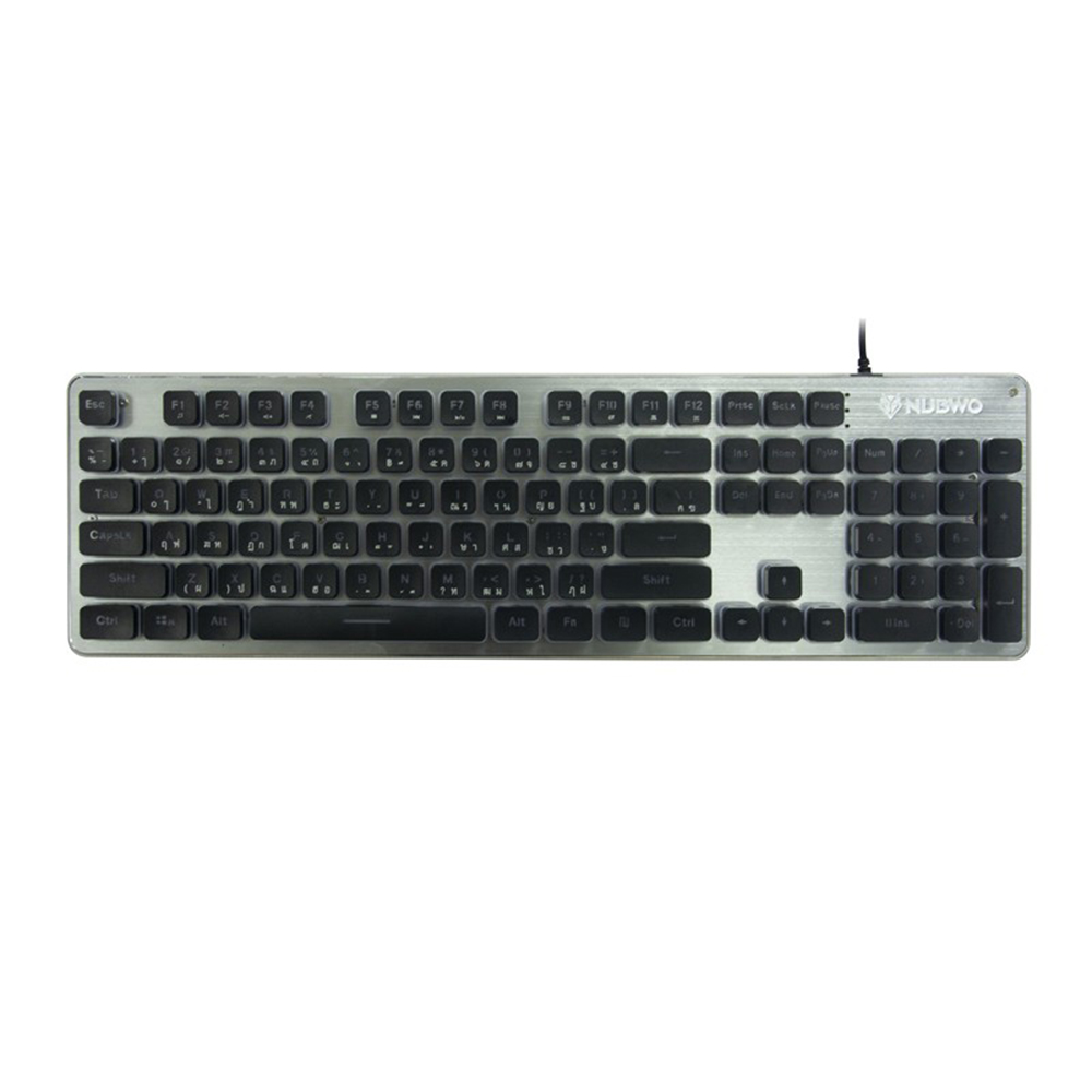 คีย์บอร์ดเกมมิ่ง Nubwo Gaming Keyboard Fortune NK-32 Silver/Black
