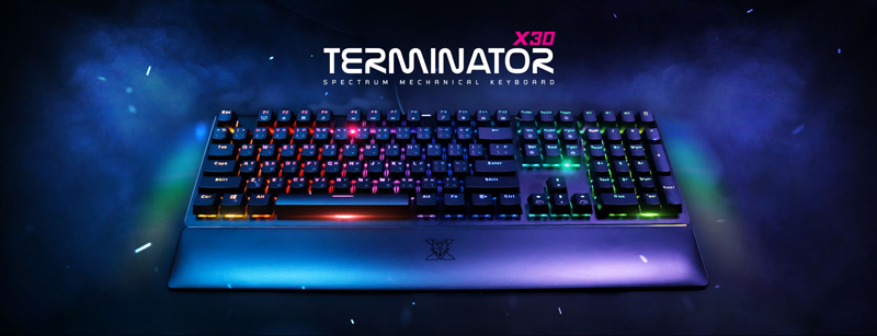 คีย์บอร์ดเกมมิ่ง Nubwo Gaming Keyboard Terminator X30 White