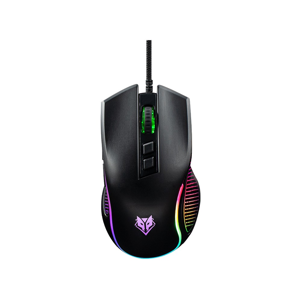 เกมมิ่งเม้าส์ Nubwo Gaming Mouse Cerberus NM-92M Black