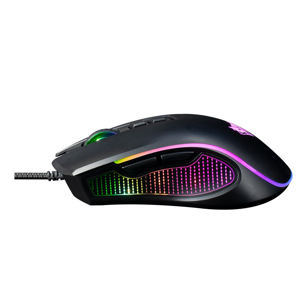 เกมมิ่งเม้าส์ Nubwo Gaming Mouse Cerberus NM-92M Black