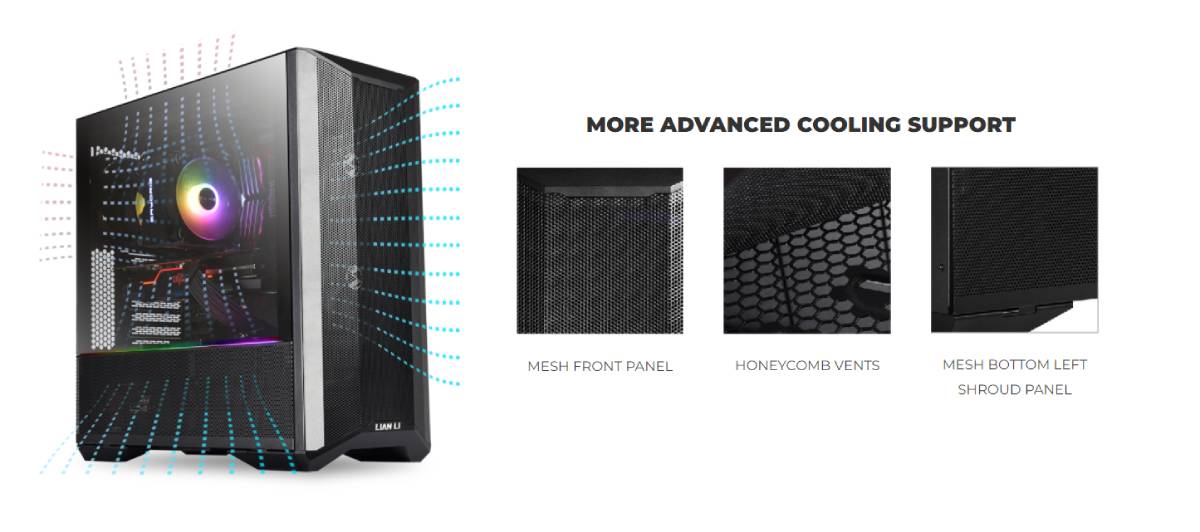 เคสคอมพิวเตอร์ Lian Li Computer Case Lancool II Mesh Performance - Black