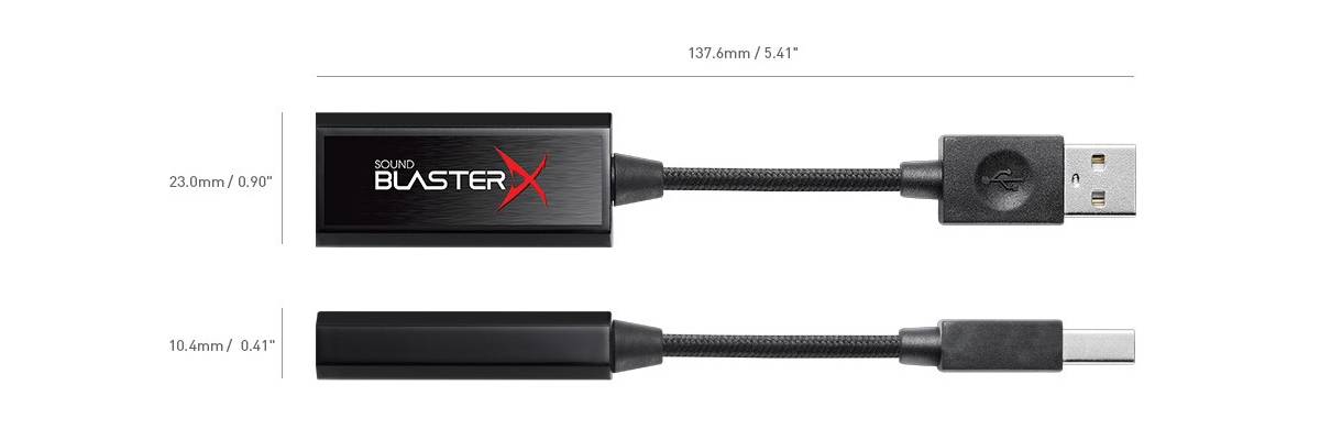 ซาวด์การ์ด Sound BlasterX G1 การ์ดเสียงแบบ USB