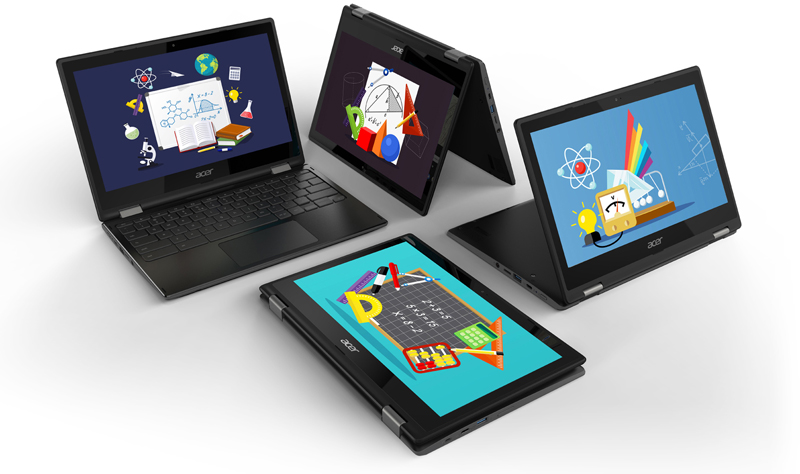 โน๊ตบุ๊ค 2in1 Acer Notebook Chromebook Spin 11 R752TN-C56L Black