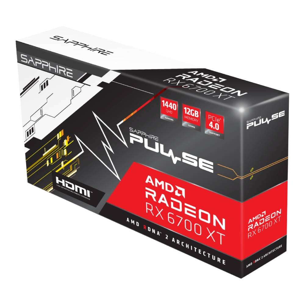 กราฟฟิคการ์ด Sapphire VGA PULSE RX 6700 XT GAMING 12GB GDDR6 192-bit