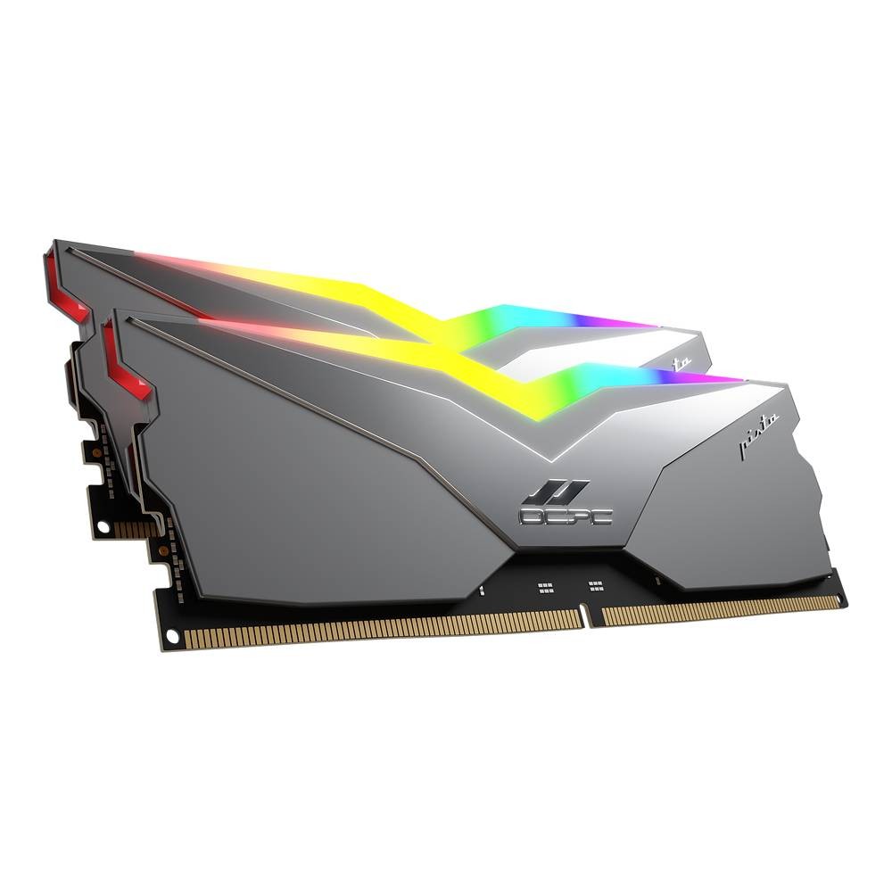 แรมพีซี OCPC Ram PC DDR5 16GB/5200MHz.CL36 (2x8GB) Pista Dual RGB