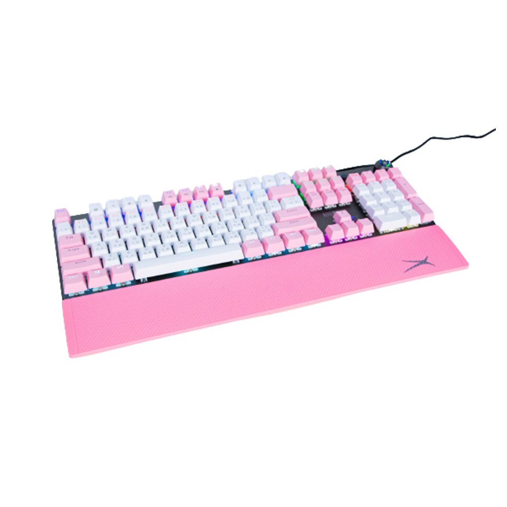 คีย์บอร์ดเกมมิ่ง Altec Lansing Gaming Keyboard ALGK8614 Pink/White
