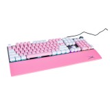 คีย์บอร์ดเกมมิ่ง Altec Lansing Gaming Keyboard ALGK8614 White/Pink