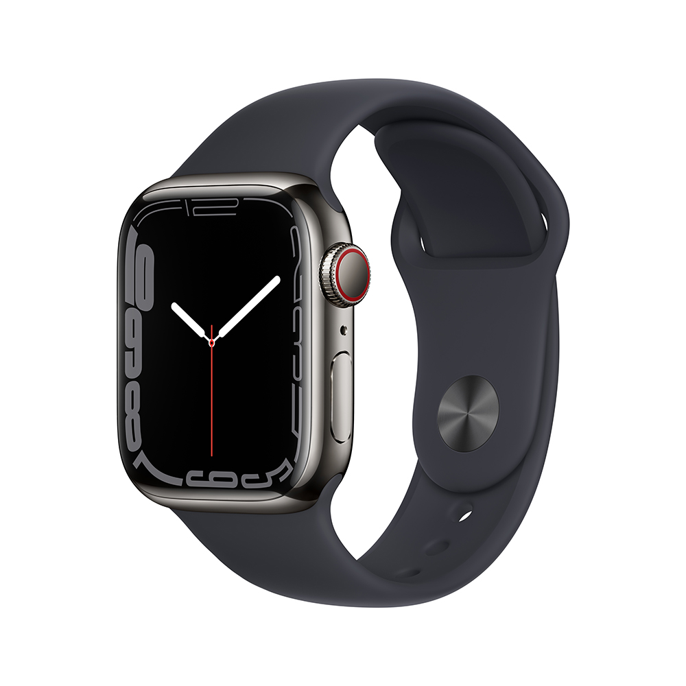 แอปเปิ้ลวอช 7 เปิดตัว Apple Watch Series 7 GPS + Cellular, 41mm Graphite Stainless Steel with ...