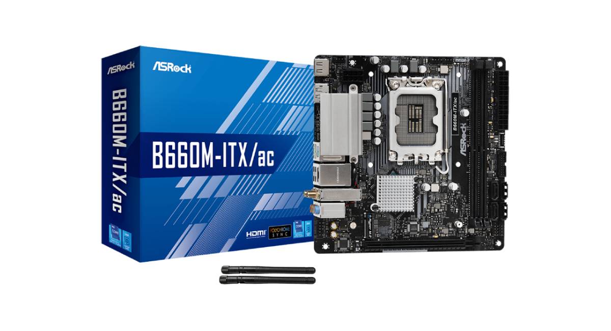 เมนบอร์ด ASRock Mainboard B660M-ITX/ac DDR4 LGA-1700