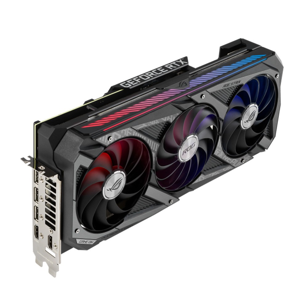 กราฟฟิคการ์ด ASUS VGA ROG-STRIX-RTX3080-O12G-GAMING LHR 12GB GDDR6X 384-bit