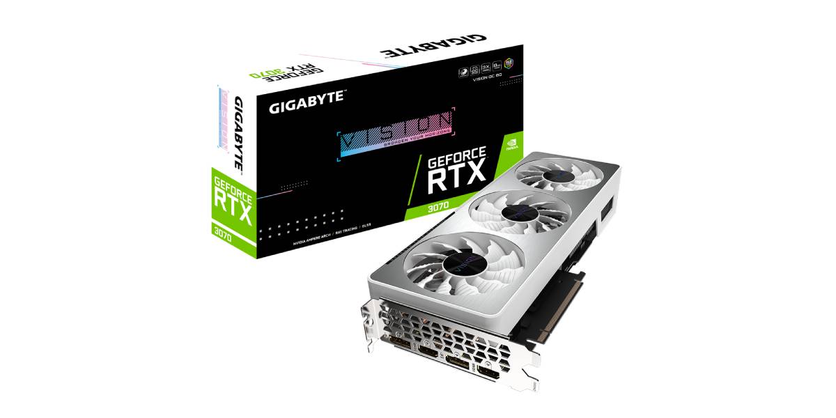 กราฟฟิคการ์ด Gigabyte VGA GeForce RTX 3070 VISION OC LHR (rev. 2.0) 8GB ...