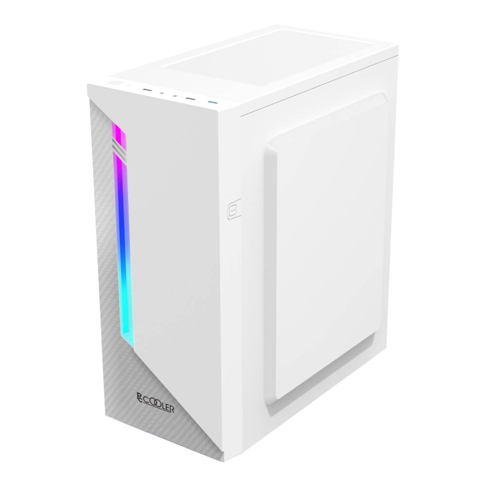 เคสคอมพิวเตอร์ PC Cooler Computer Case LA200 RGB - White