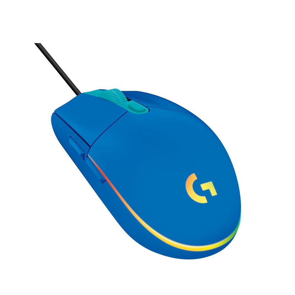 เมาส์เกมมิ่ง Logitech Gaming Mouse G203 Gen Lightsync Blue