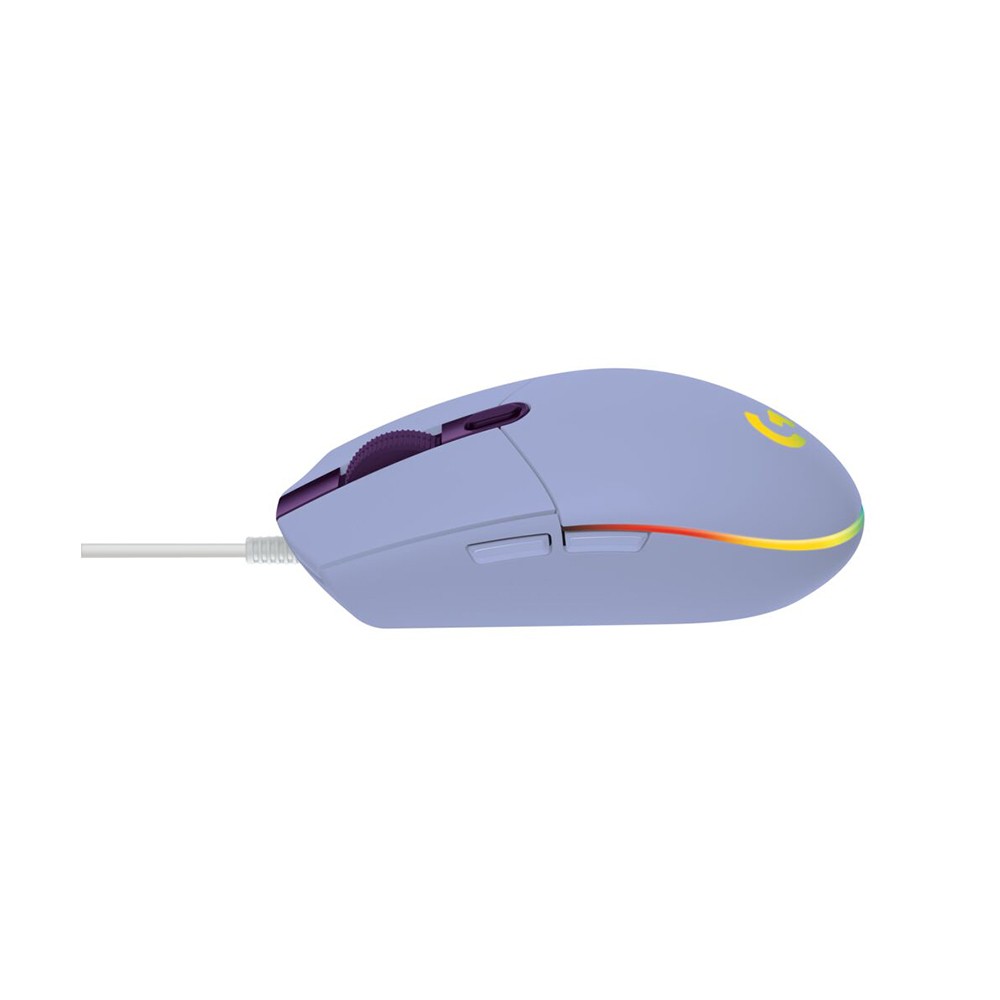 เมาส์เกมมิ่ง Logitech Gaming Mouse G203 Gen Lightsync Lilac
