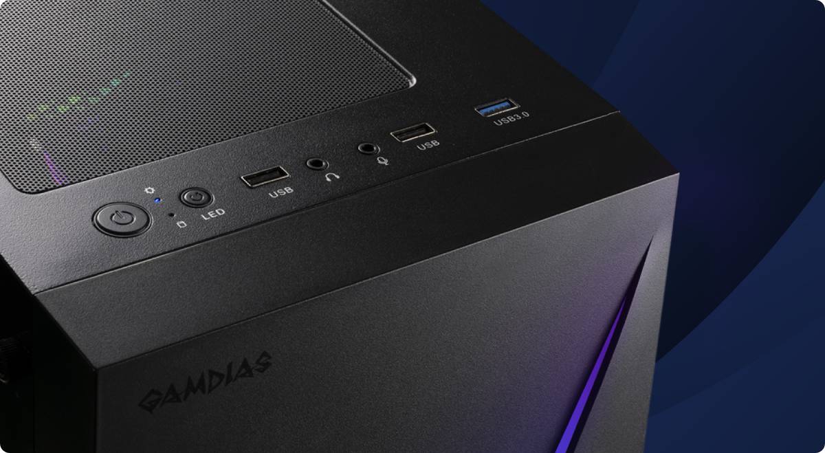 เคสคอมพิวเตอร์ Gamdias Computer Case ATX ARGUS E5