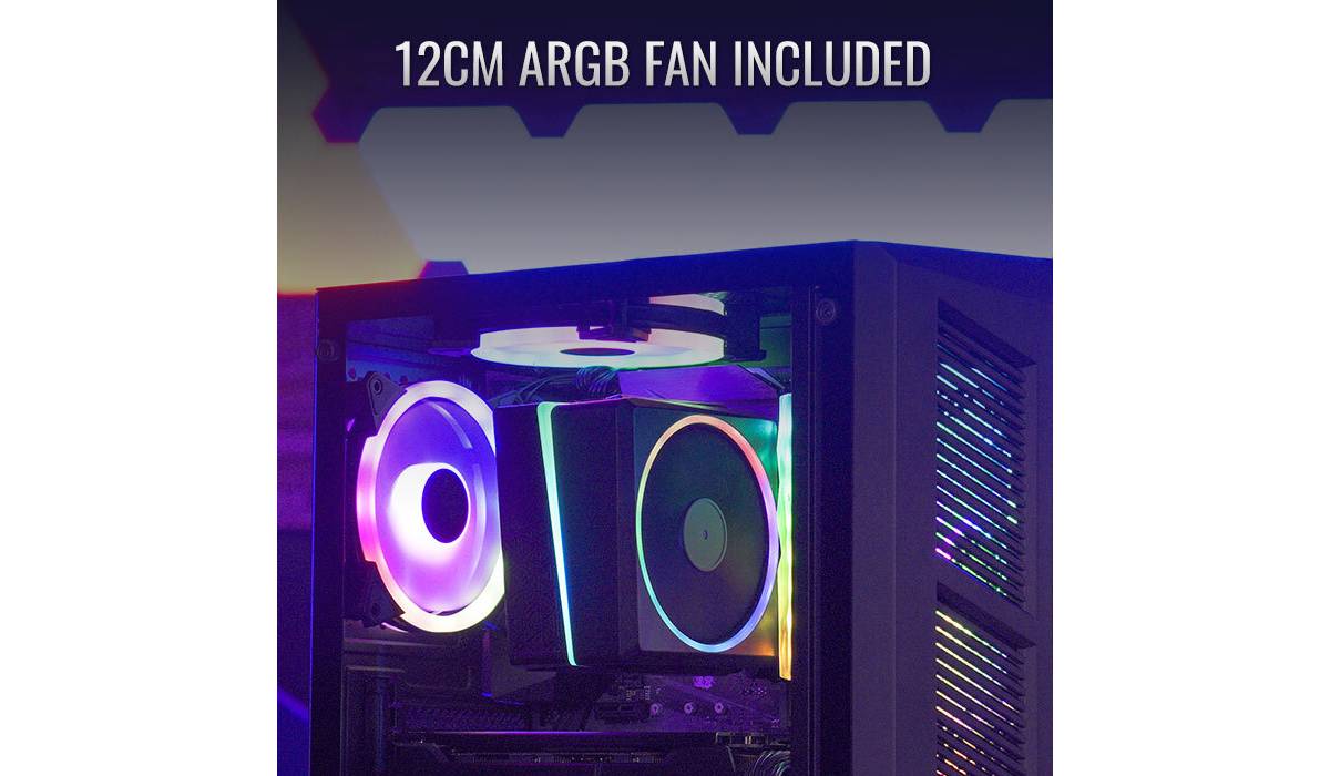 เคสคอมพิวเตอร์ AeroCool Computer Case ATX Prime ARGB - Black