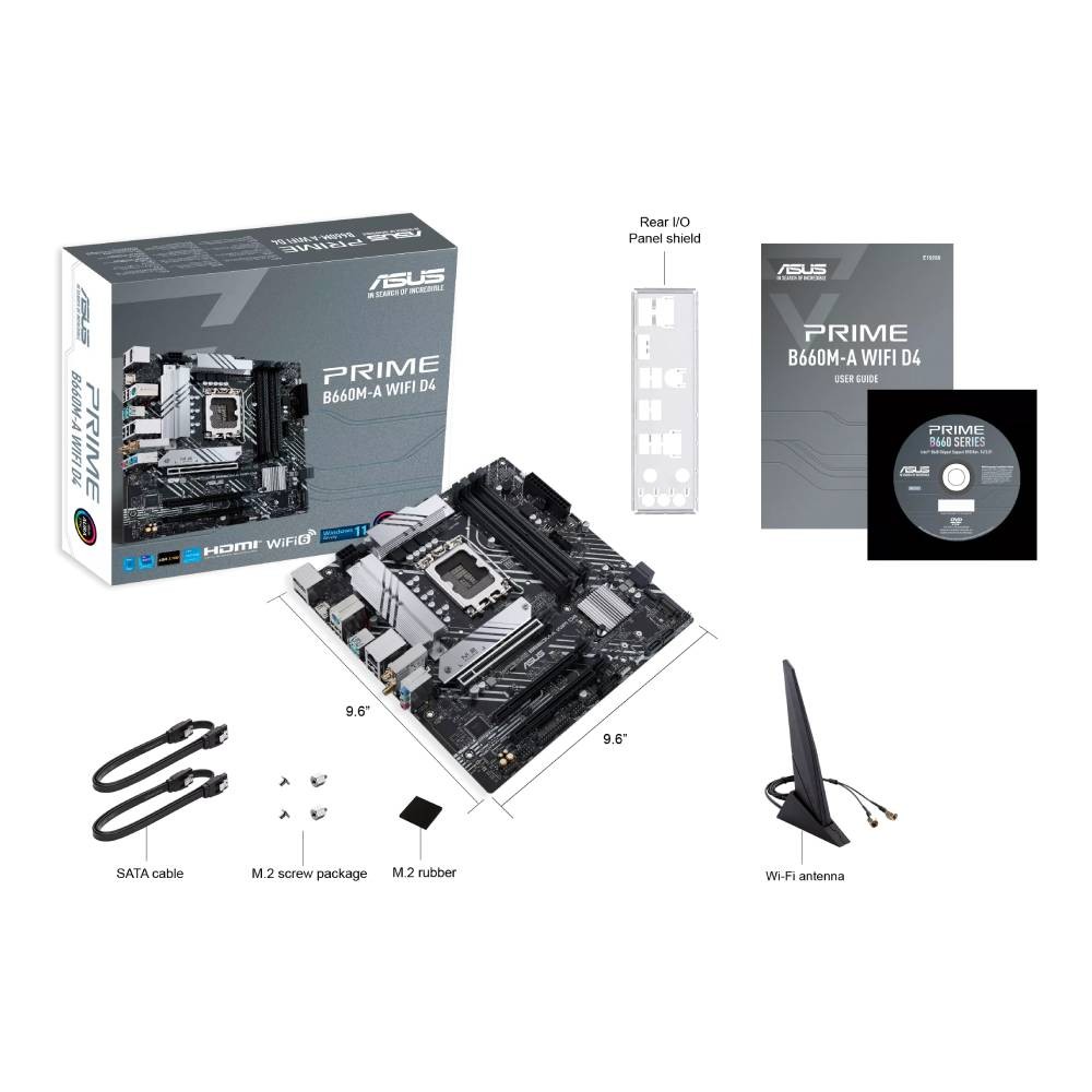 เมนบอร์ด Asus Mainboard PRIME B660M-A WIFI DDR4 LGA-1700