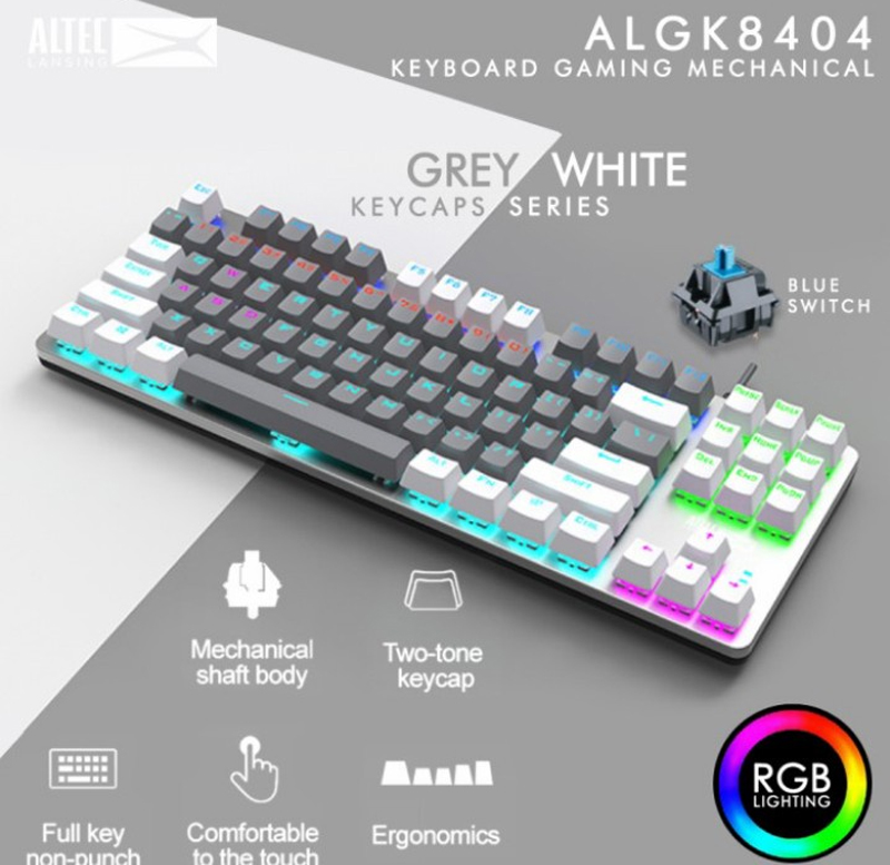 Altec Lansing Gaming Keyboard GK8404DQWP TKL Blue Switch