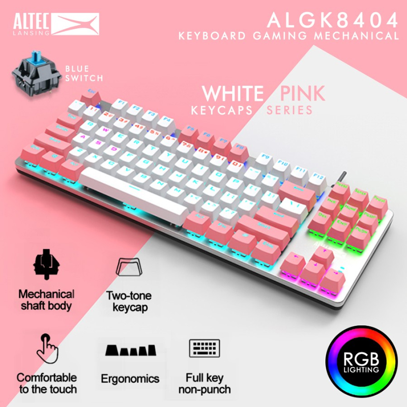 Altec Lansing Gaming Keyboard GK8404FQPW TKL Blue Switch