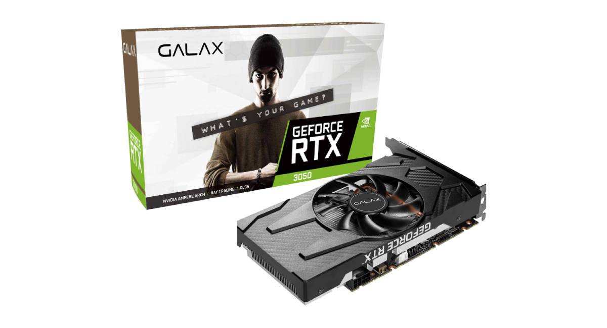 กราฟฟิคการ์ด GALAX VGA RTX 3050 1-CLICK OC 8GB GDDR6 128-bit