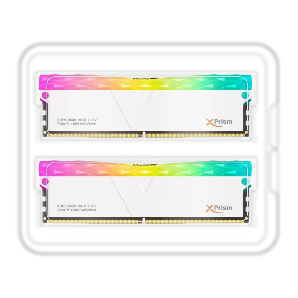 แรมพีซี V-Color Ram PC DDR5 32GB/5600MHz.CL40 (2x16GB) Manta XPrism RGB ...