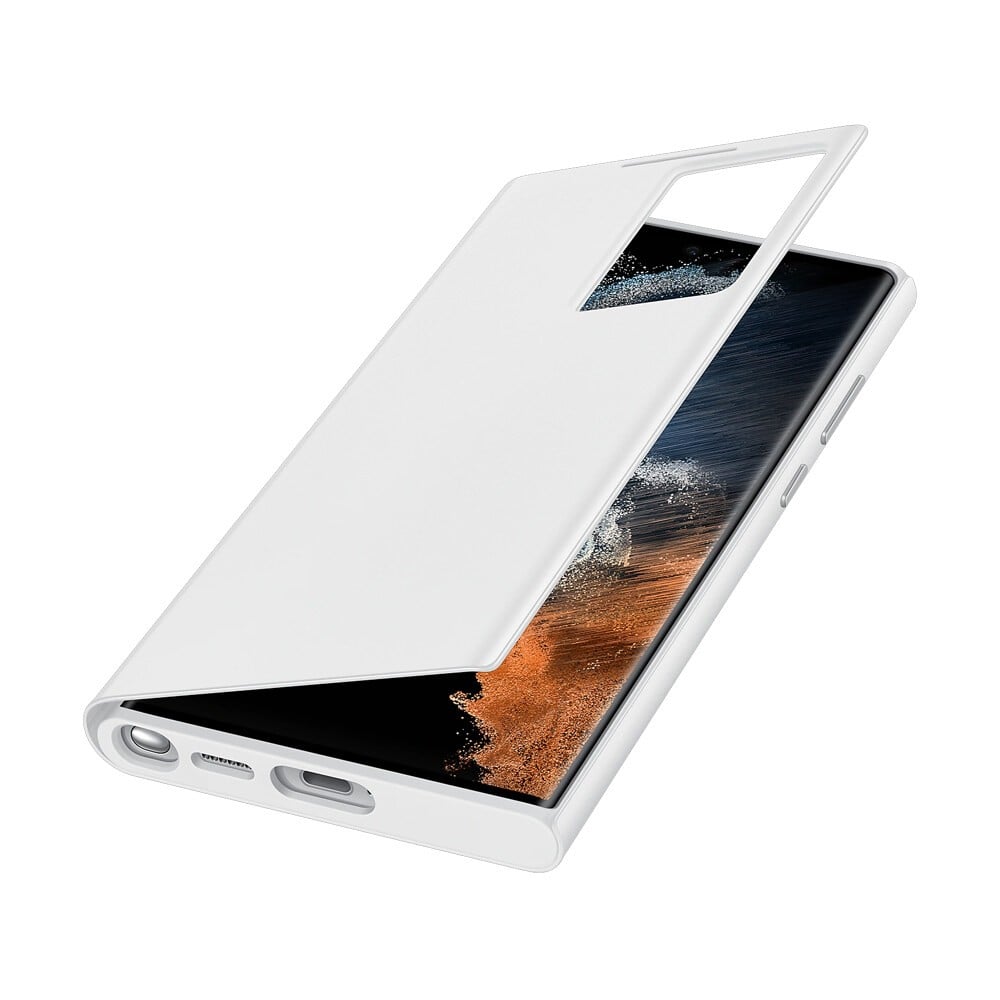 เคส Samsung Galaxy S22 Ultra Smart Clear View Cover White