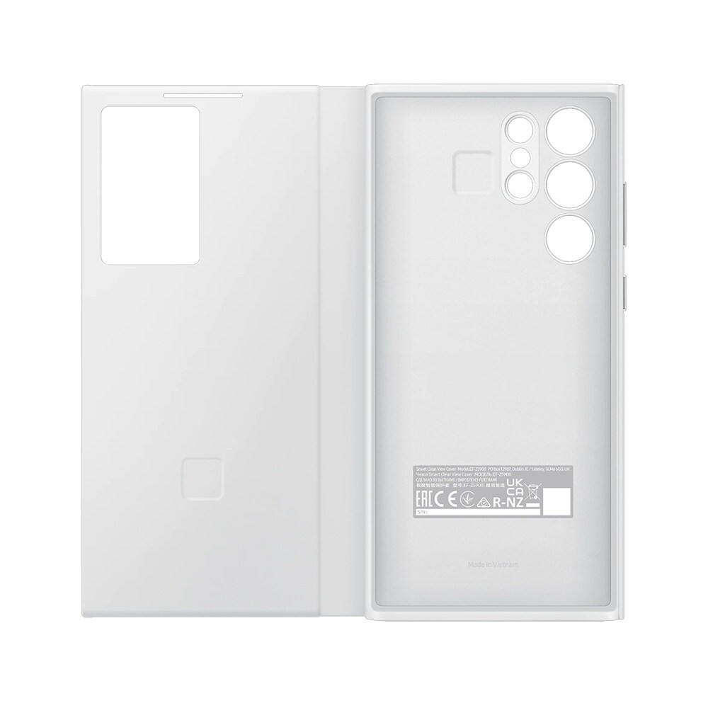 เคส Samsung Galaxy S22 Ultra Smart Clear View Cover White