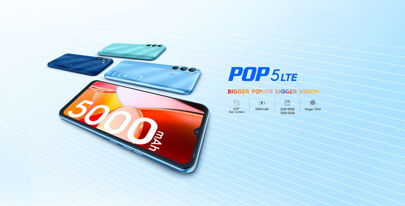 สมาร์ทโฟน Tecno Pop5 LTE (3+32) Deepsea Luster