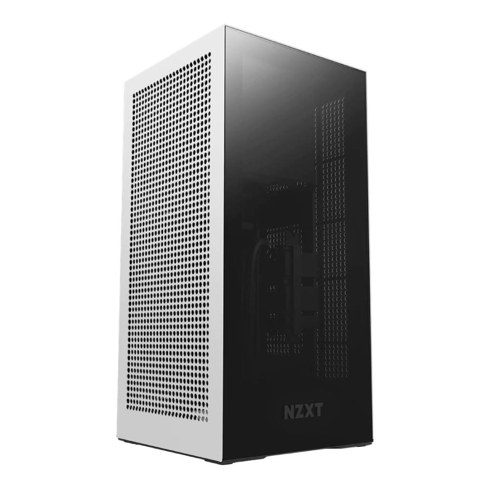 เคสคอมพิวเตอร์ NZXT Computer Case H1 V2 Matte White/Black (CS-H11BW-US)