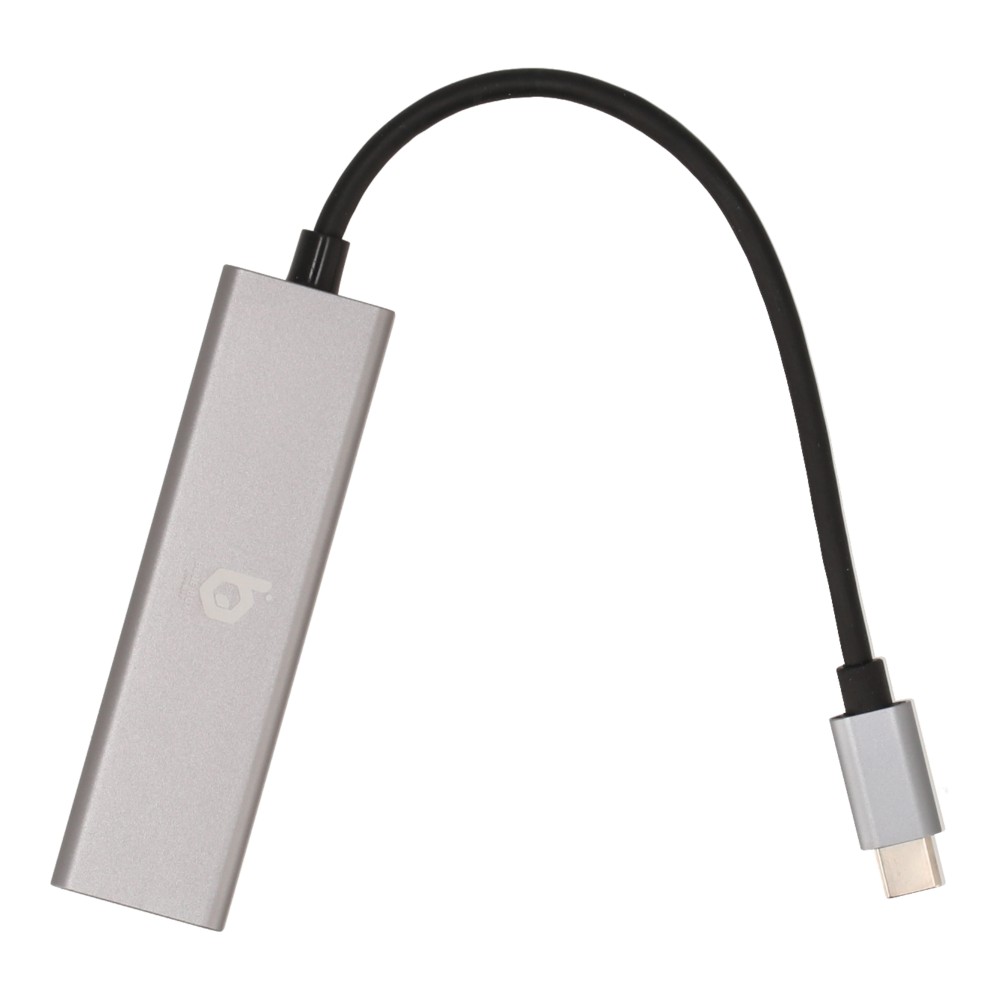 Blue Box Port Hub Type-C to USB-A 3.0 4 Ports - Silver Gray