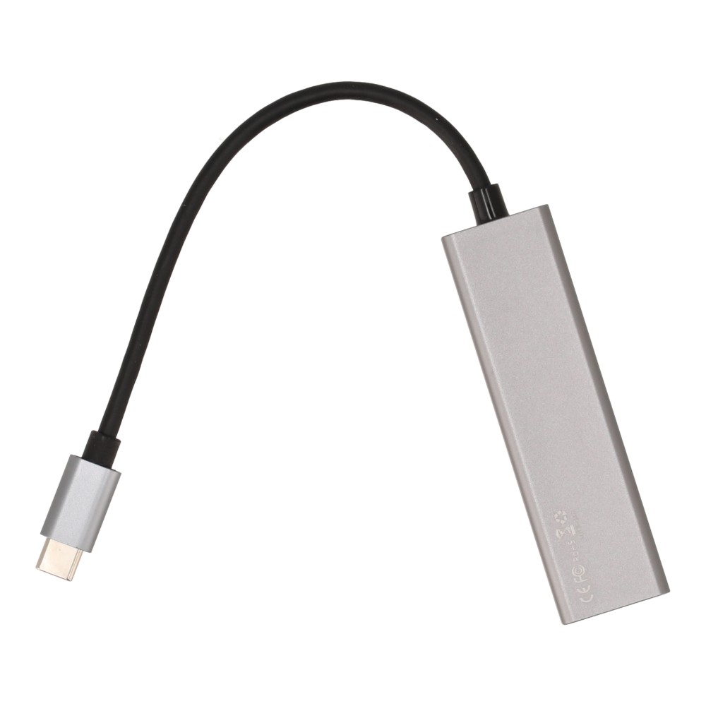 Blue Box Port Hub Type-C to USB-A 3.0 4 Ports - Silver Gray