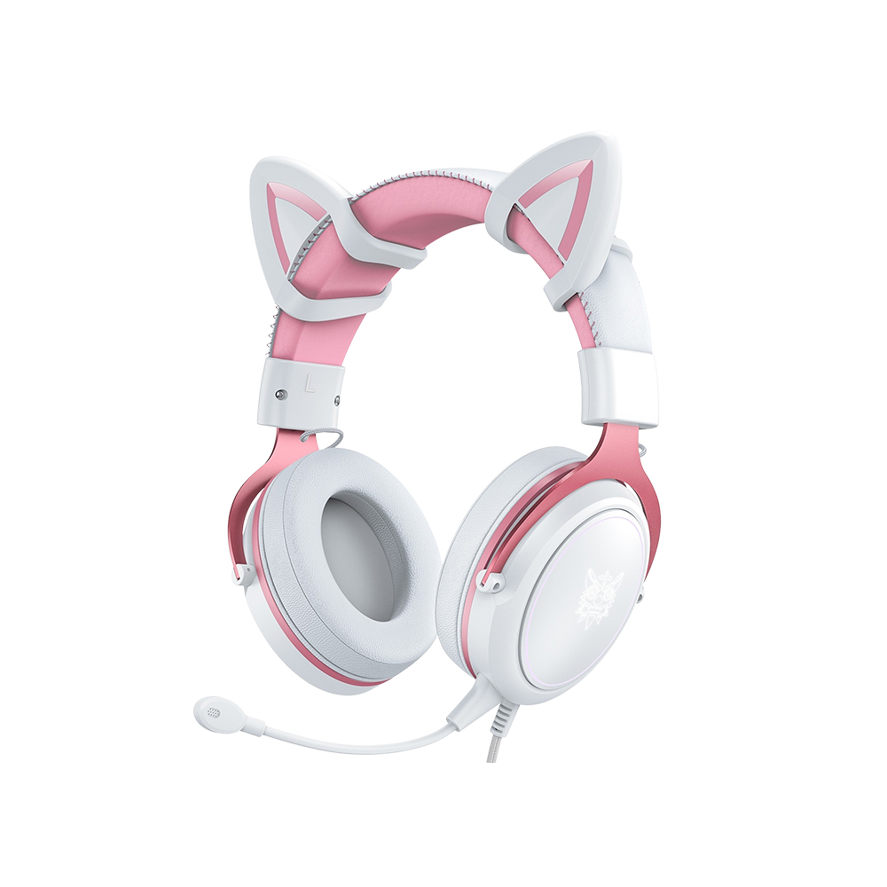 Onikuma Gaming Headset X10 RGB 3.5mm Special Edition White/Pink