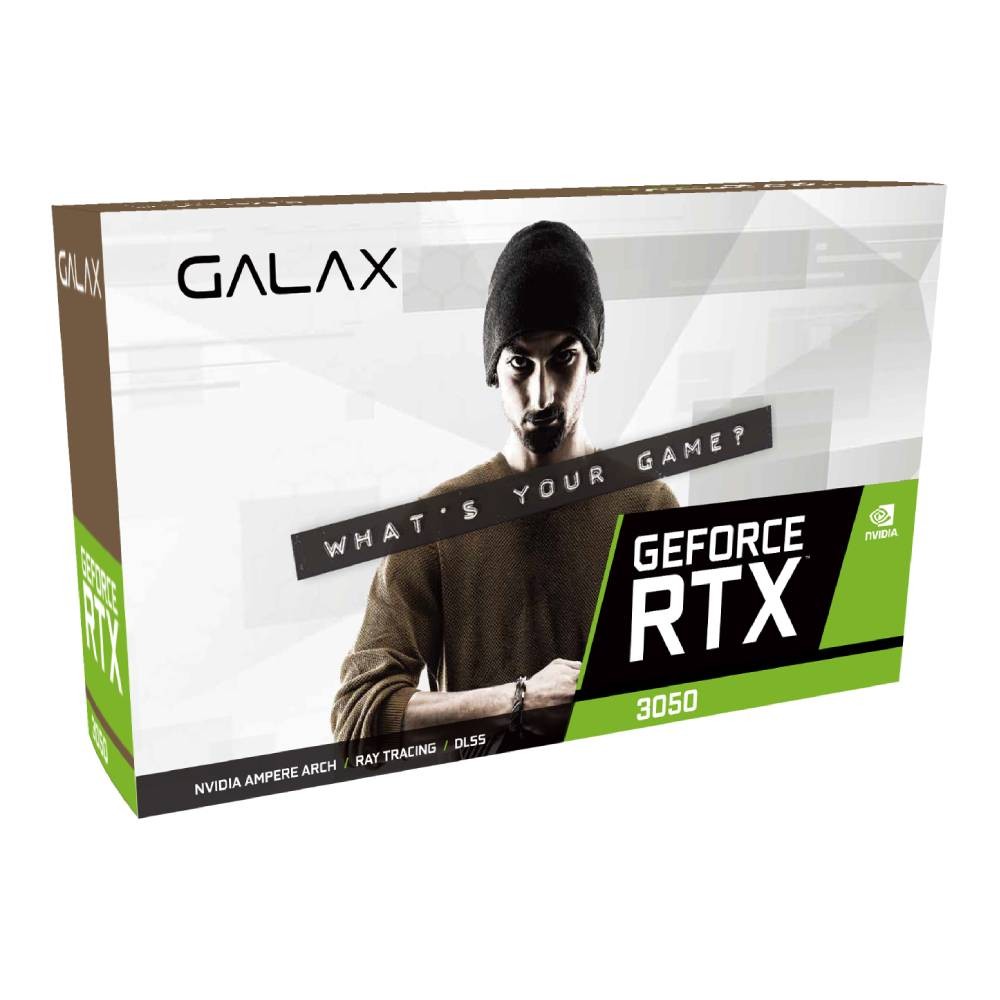 กราฟฟิคการ์ด GALAX VGA RTX3050 1-CLICK OC V2 8GB GDDR6 128-bit