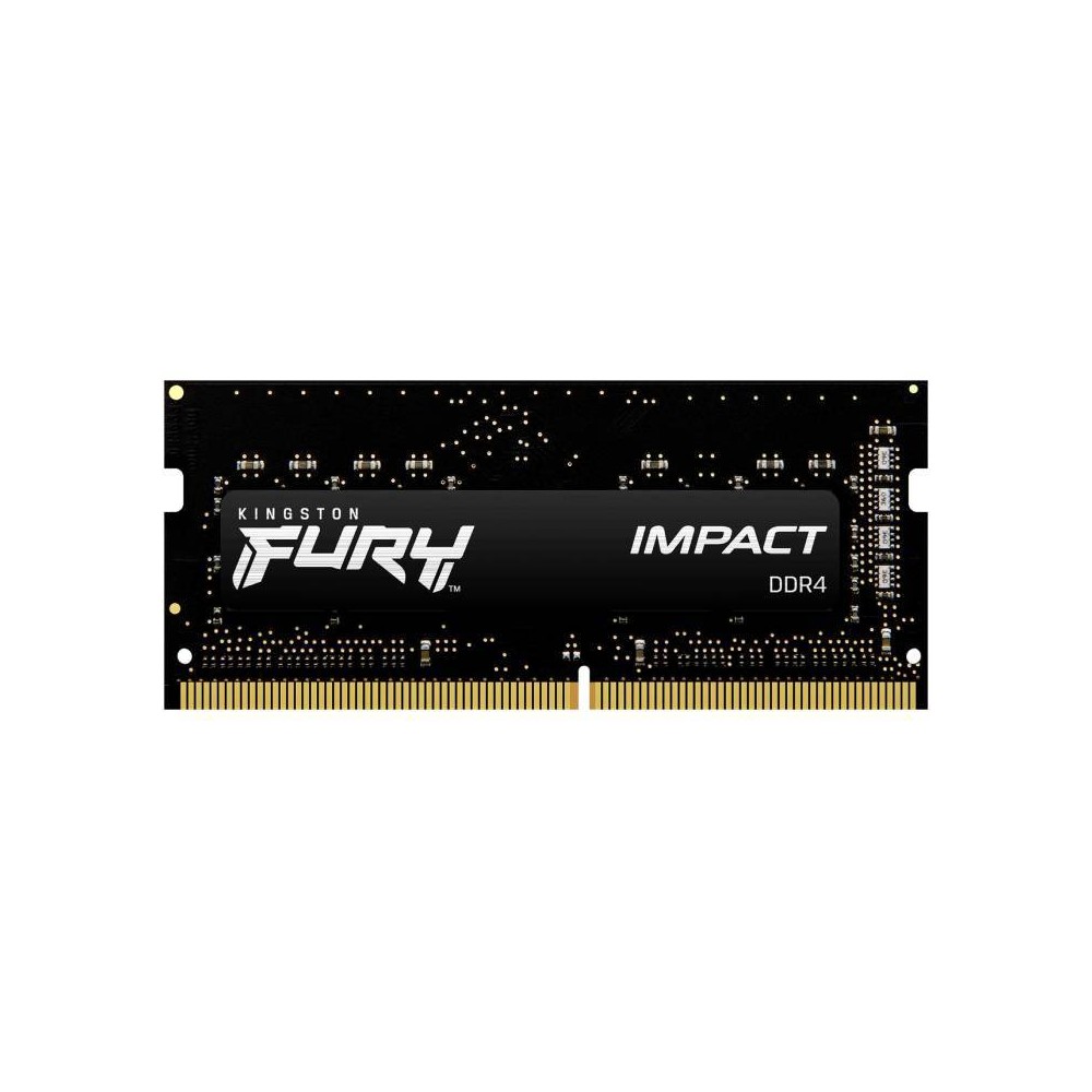 แรมโน้ตบุ๊ค Kingston Ram NB DDR4 16GB/3200MHz. CL20 (16GBx1) FURY Impact (Black)