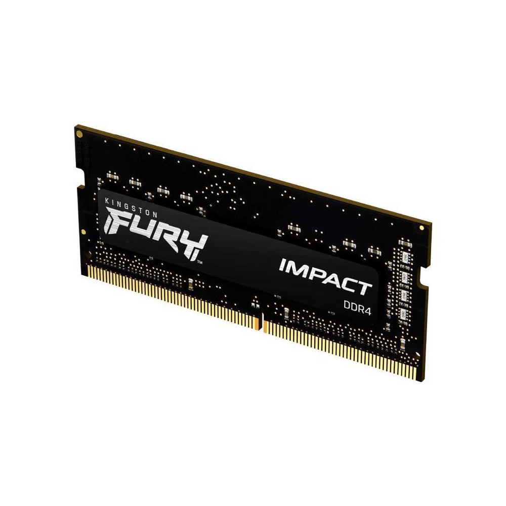 แรมโน้ตบุ๊ค Kingston Ram NB DDR4 16GB/3200MHz. CL20 (16GBx1) FURY Impact (Black)