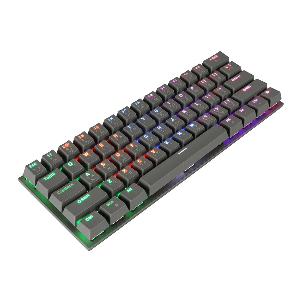 Tsunami Gaming Keyboard MK-61 Cement Gray Blue Switch