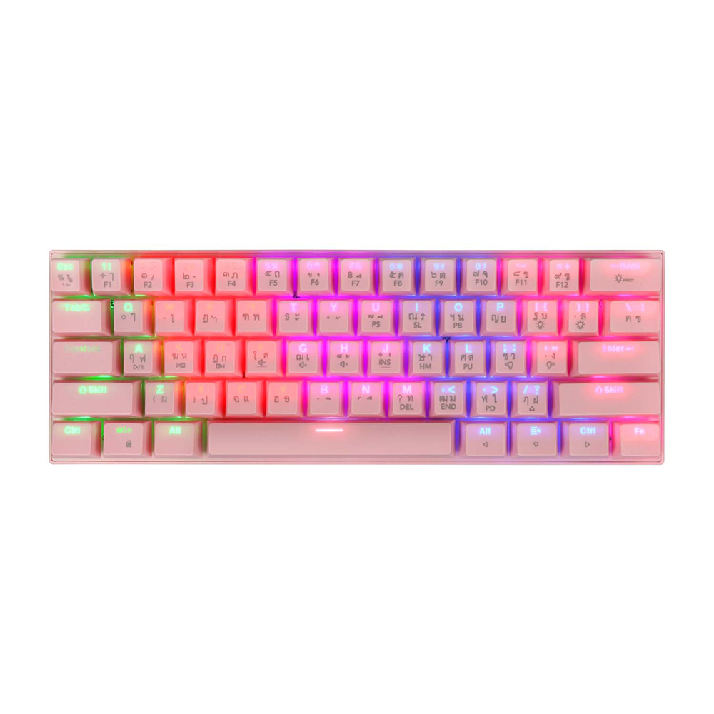 Tsunami Gaming Keyboard MK-61 Sakura Pink Blue Switch