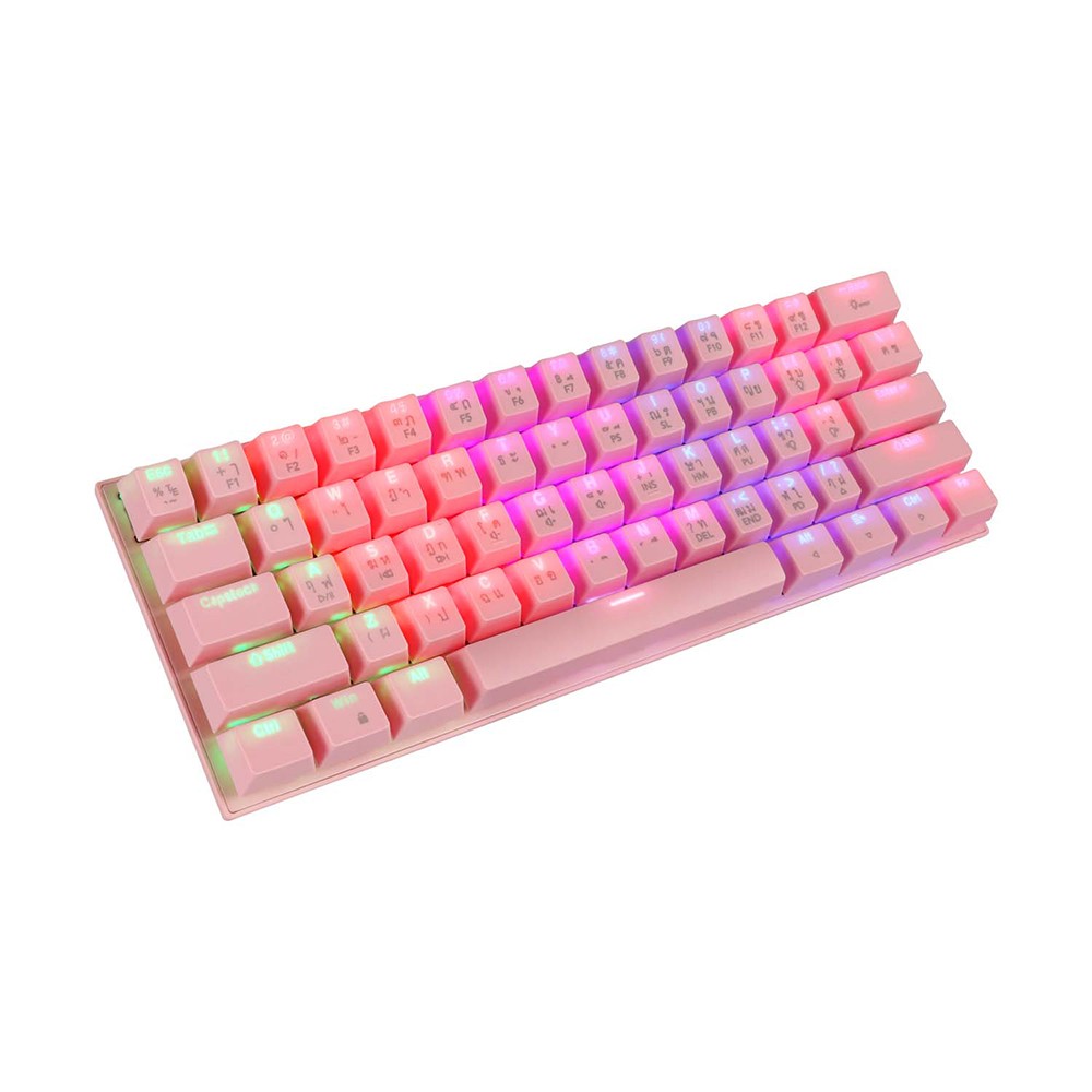 Tsunami Gaming Keyboard MK-61 Sakura Pink Blue Switch