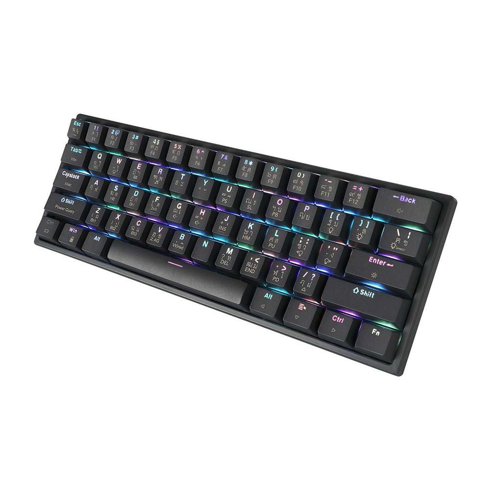 Tsunami Gaming Keyboard MK-61 Max Cement Gray Blue Switch