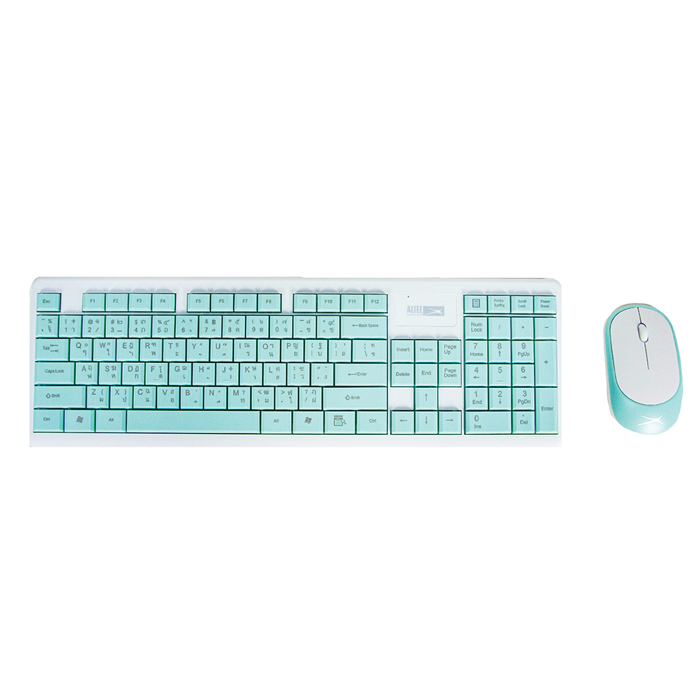 ALTEC Lansing Wireless Mouse + Keyboard ALBC6314 Green