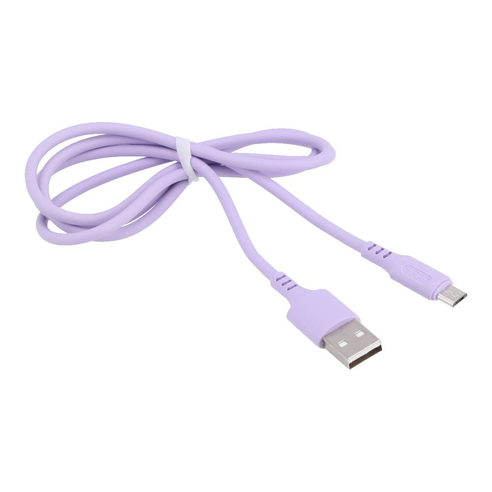QPLUS Micro USB Cable 2.4A Candy 1M. Purple